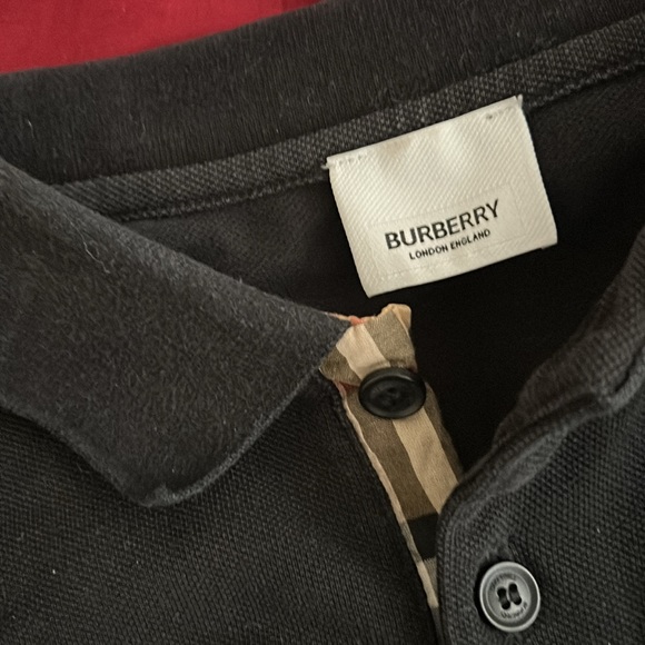 Burberry | Shirts | Burberry Monogram Motif Cotton Pique Polo | Poshmark